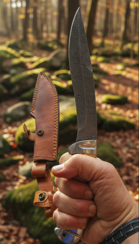 Replica Persian Fighting Knife with Damascus Blade Kingdom Of Arms Exc