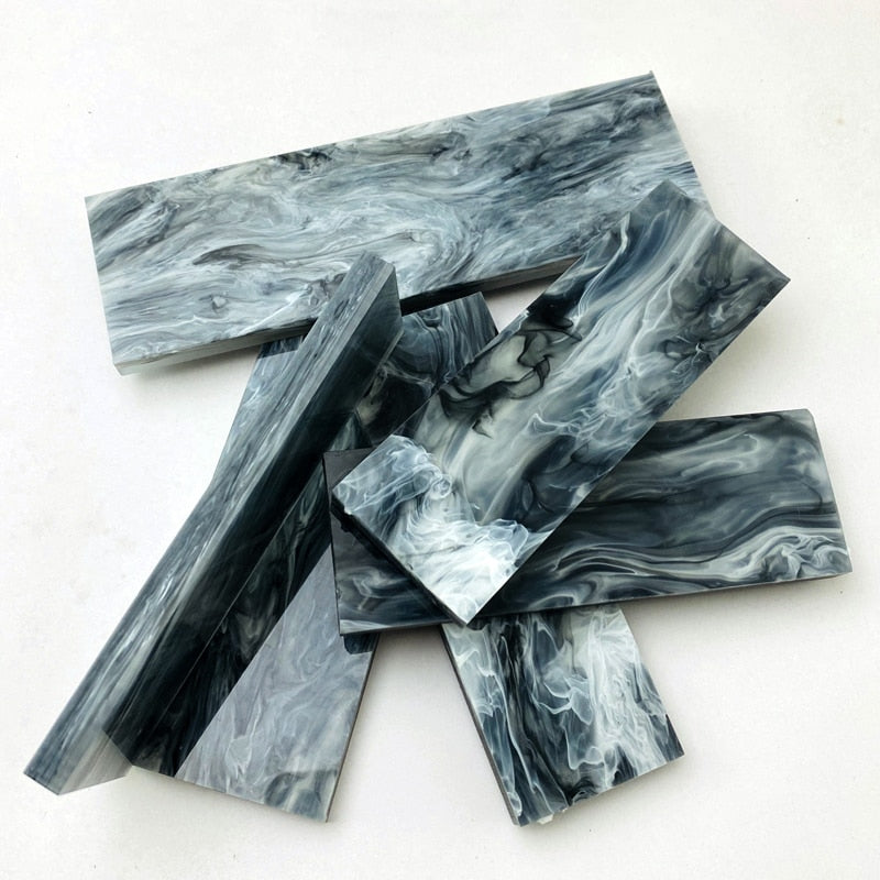 2pieces Marbling Knife Handle Material PMMA Acrylic Template Board for